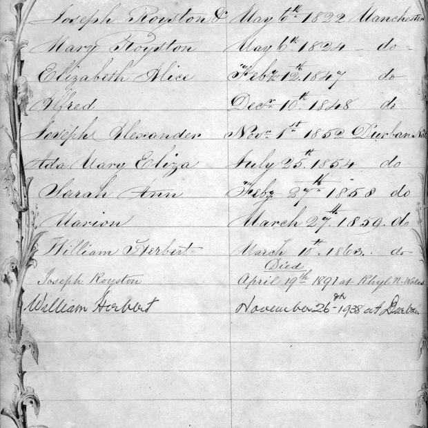 ROYSTON Joseph, born 1826 and Mary OWEN, born 1824 | The eGGSA Bible ...